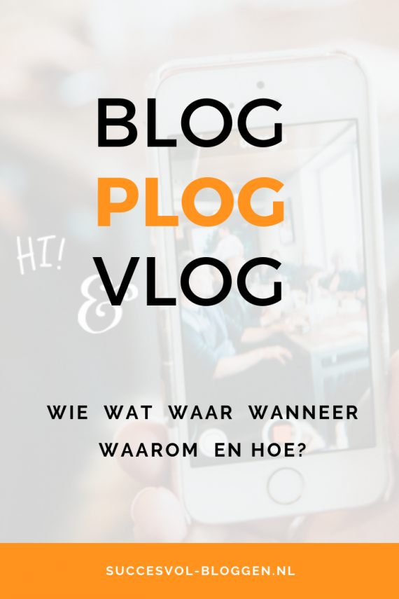 Blog Plog Vlog: Wie, Wat, Waar, Wanneer en Hoe - Succesvol-Bloggen.nl